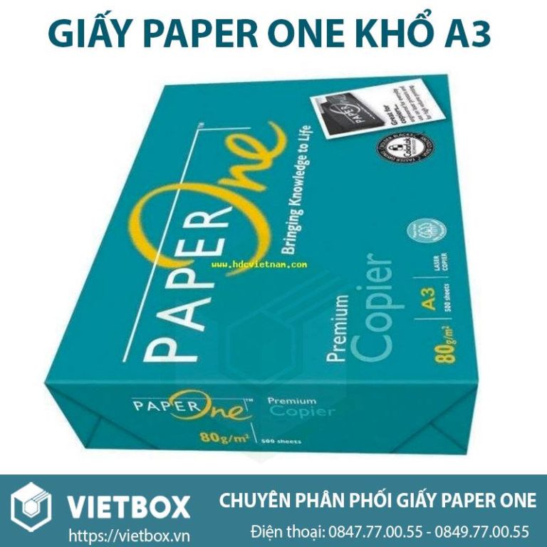 Giấy A3 Paper One 70gsm, 80gsm - Nhà Phân Phối Giá Tốt Tại TP.HCM - Vietbox